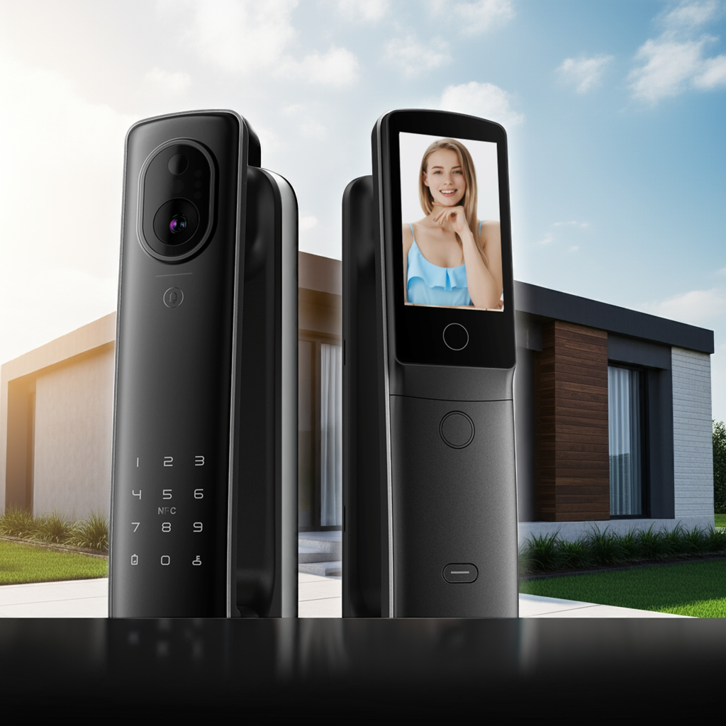 Face Recognition Smart Lock | AI Face Recognition Door Lock for Homes ...
